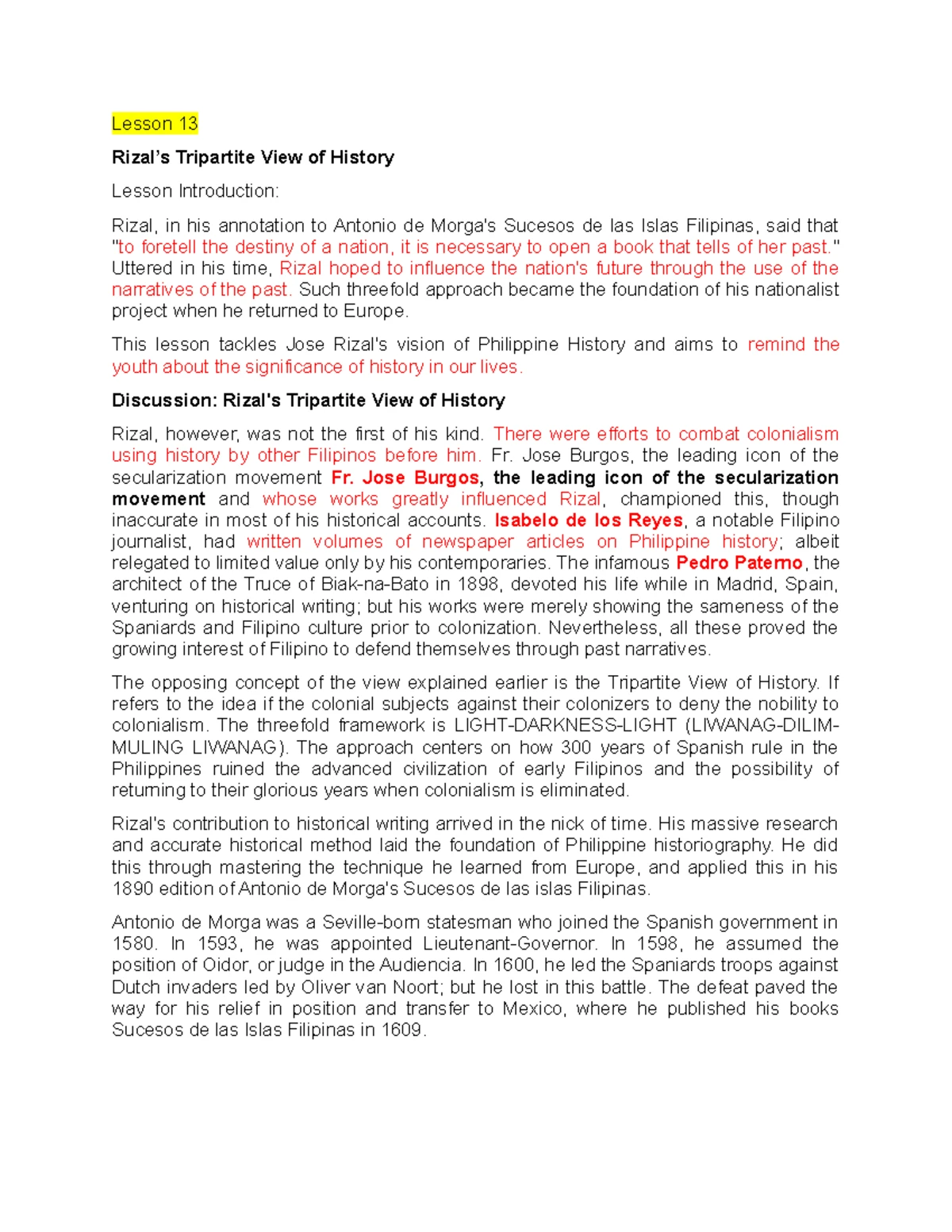 Rizal - Lesson 11: The Art of Rizal - Lesson 11 The Art of Rizal Lesson ...