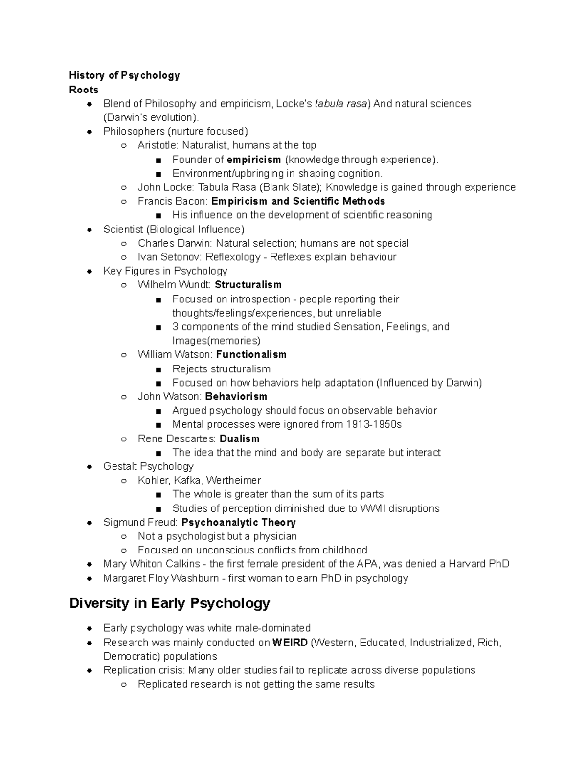 Psychology Lecture 2 - History of Psychology Roots Blend of Philosophy ...