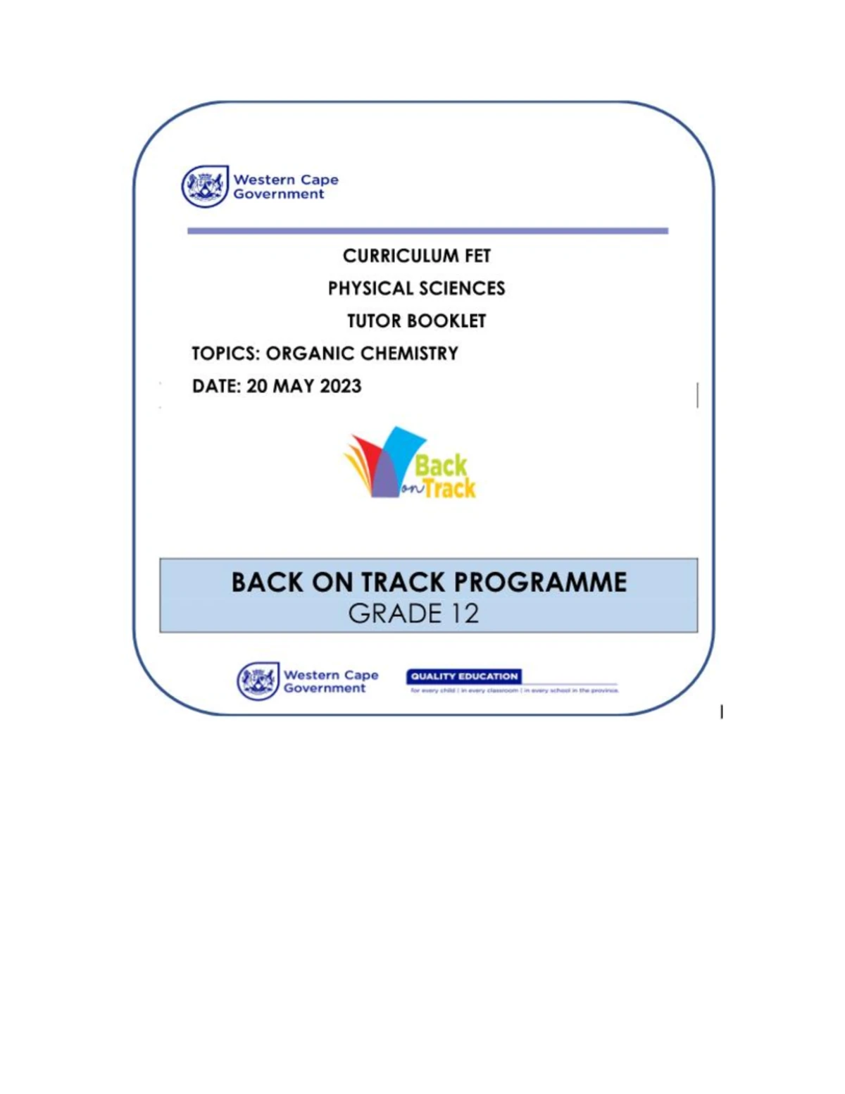 GRADE 12 SCIENCE: Organic Chemistry Notes and Key Concepts - Studocu