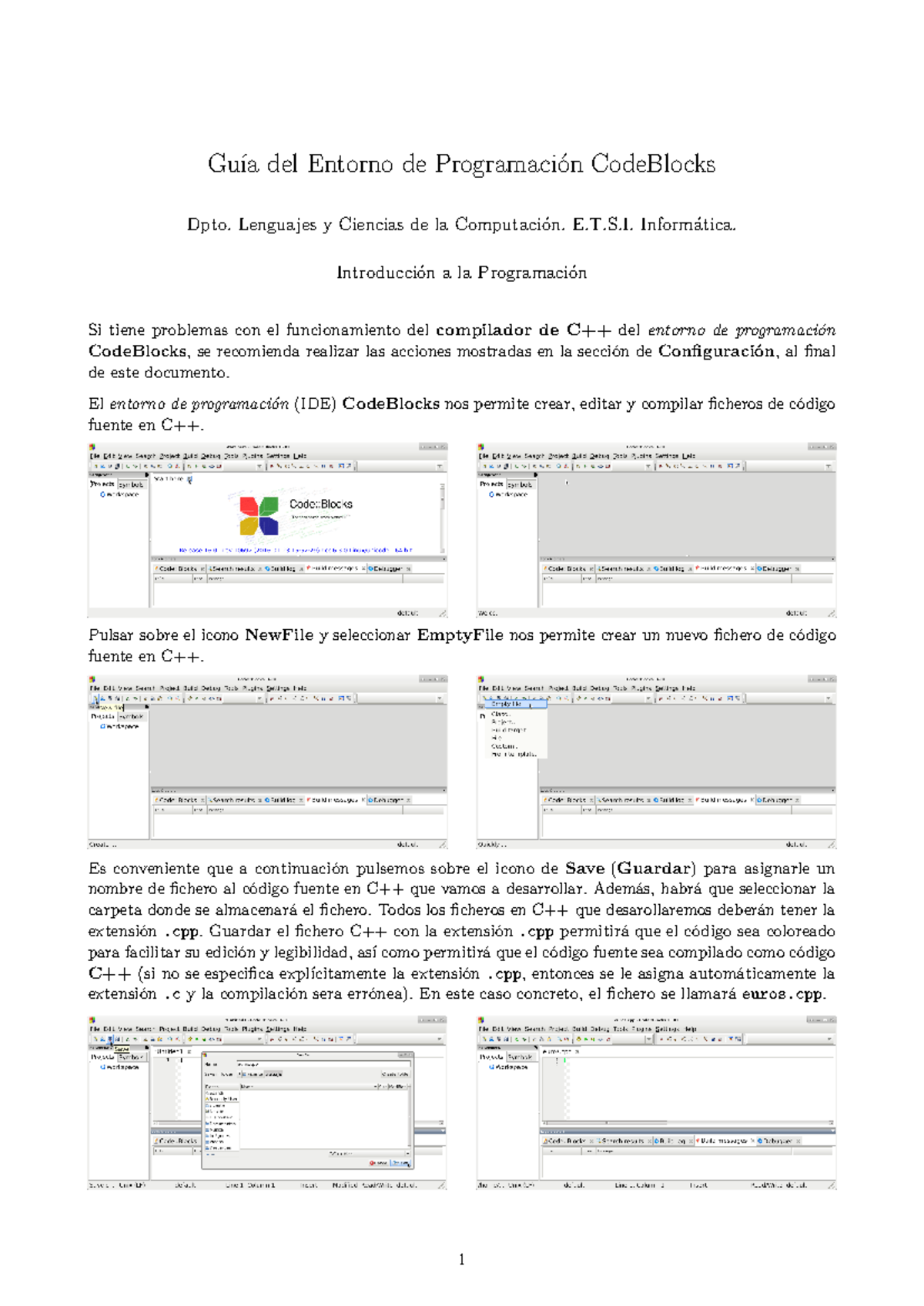 Guía de Configuración y Uso de CodeBlocks para C++ - GUÍA CODEBLOCKS ...