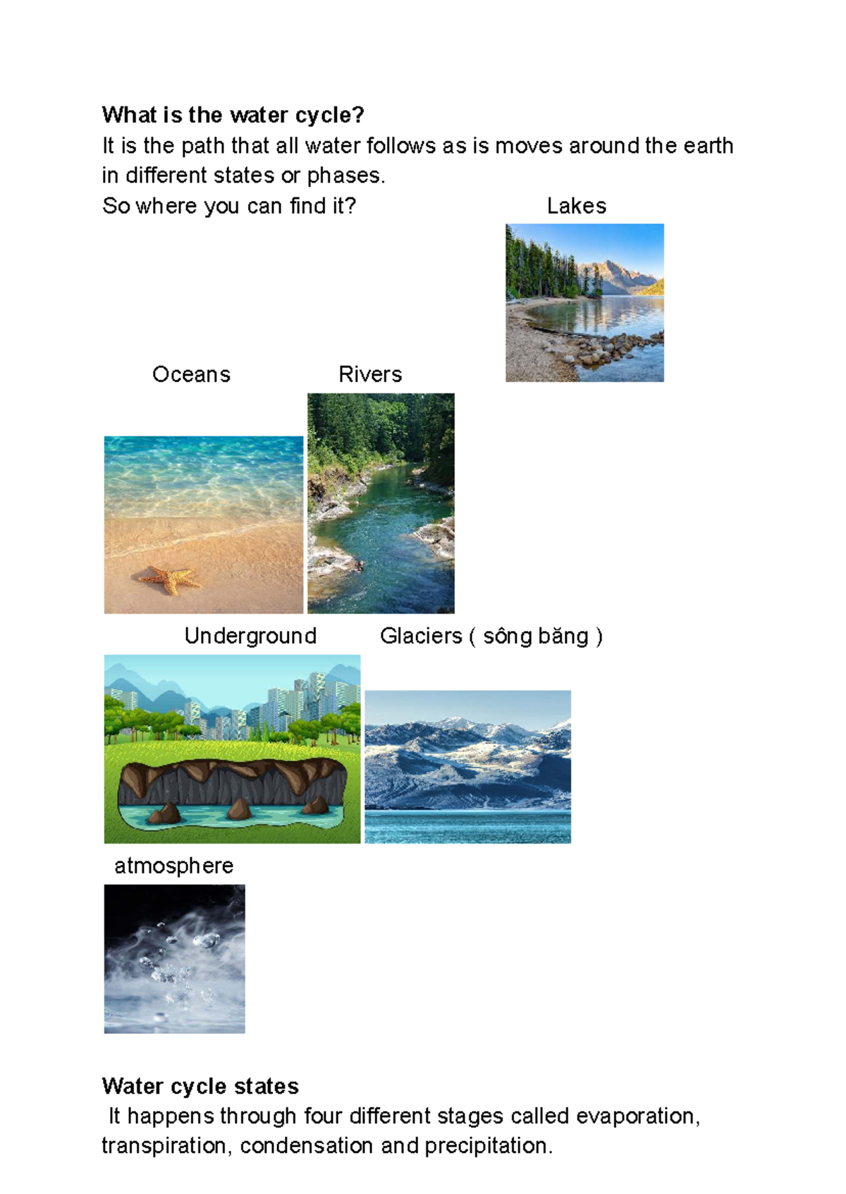 Water Cycle Overview: Stages and Processes Explained - Studocu