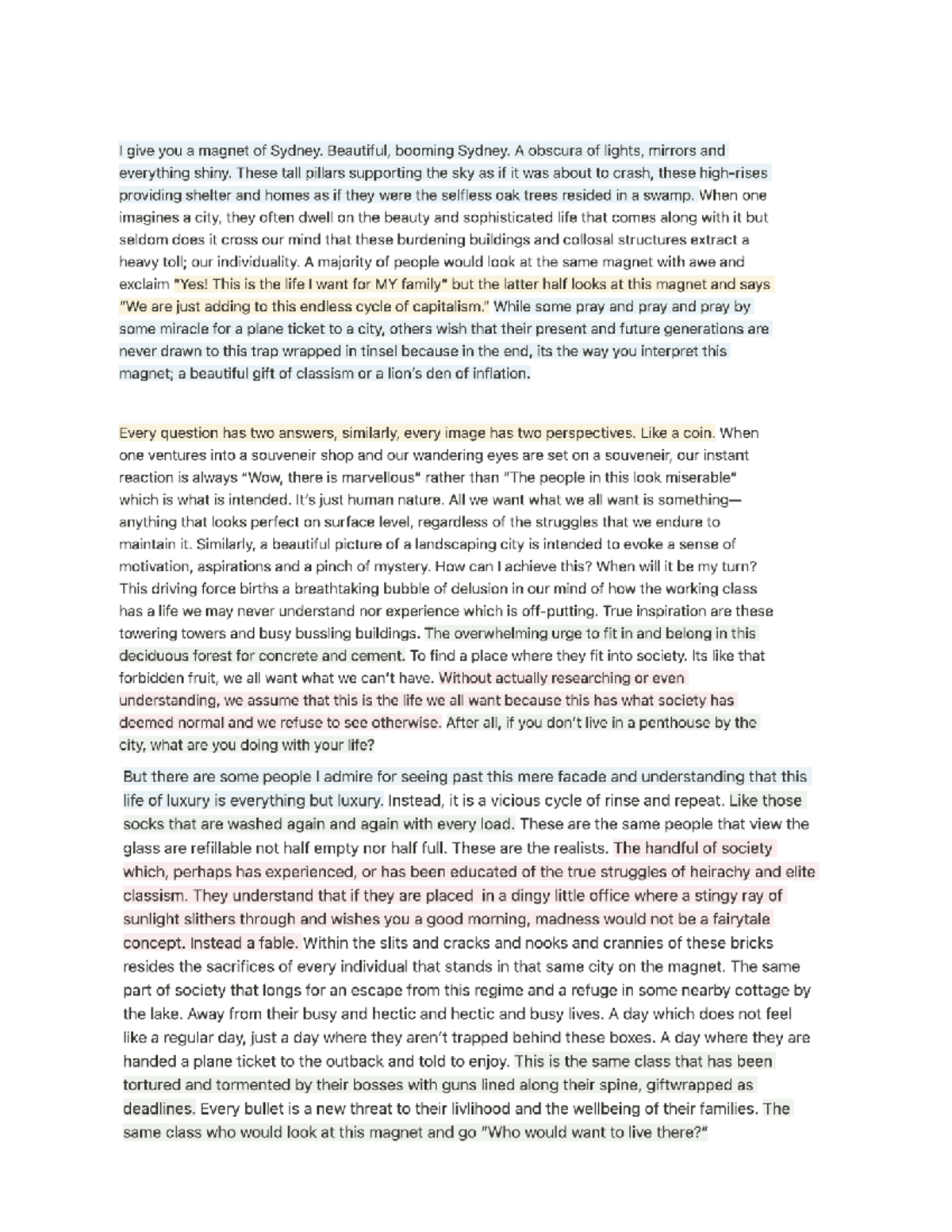 Mod C Sample Response: Discursive Analysis - Studocu