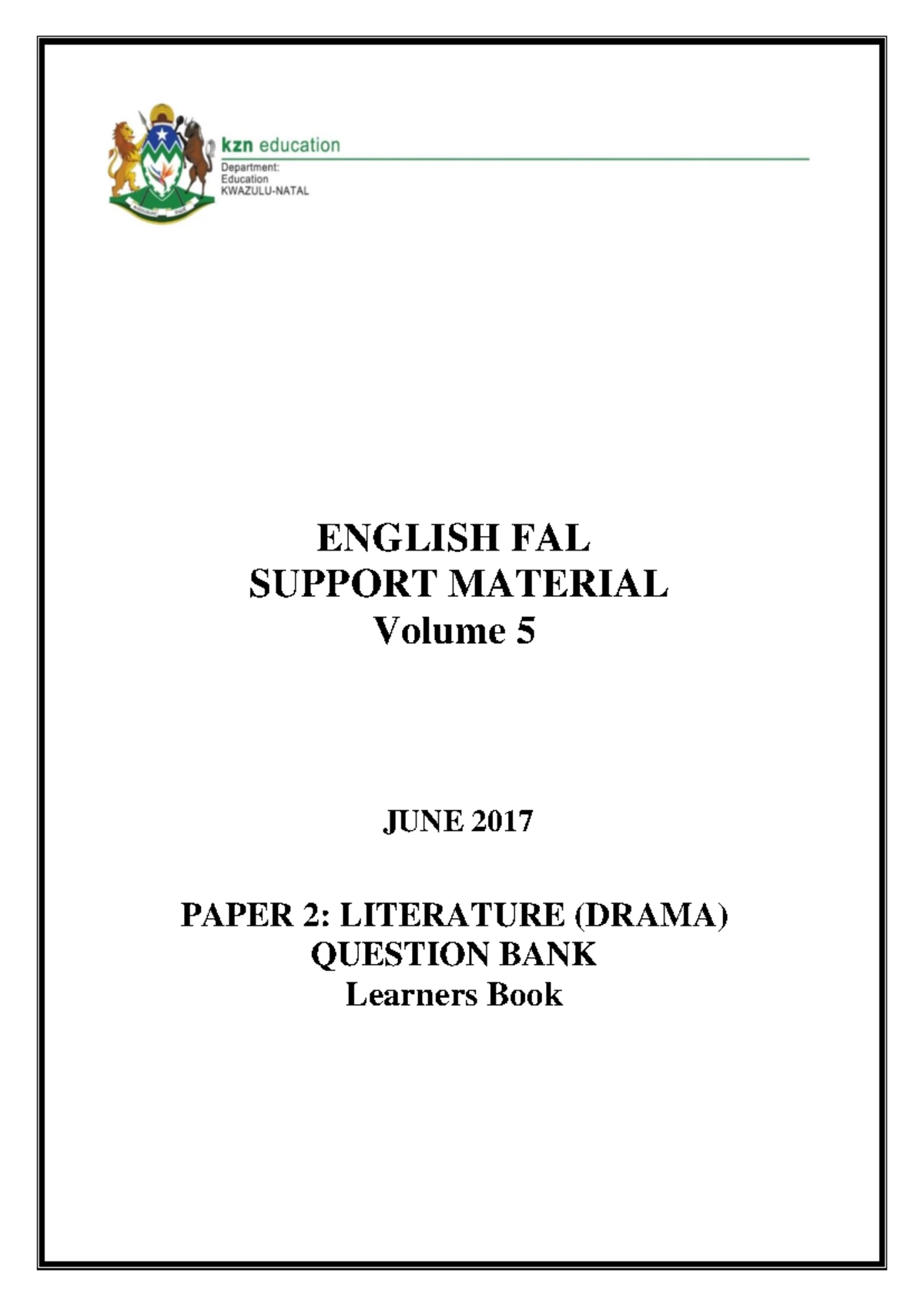 English FAL P2 JUNE 2024 - NATIONAL SENIOR CERTIFICATE GRADE 12 ENGLISH ...