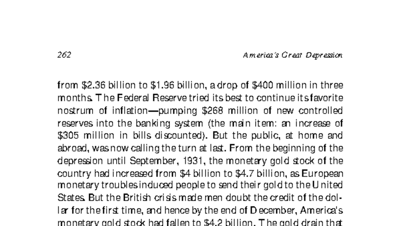 262 Great Depression: Economic Policies and Public Response Analysis ...