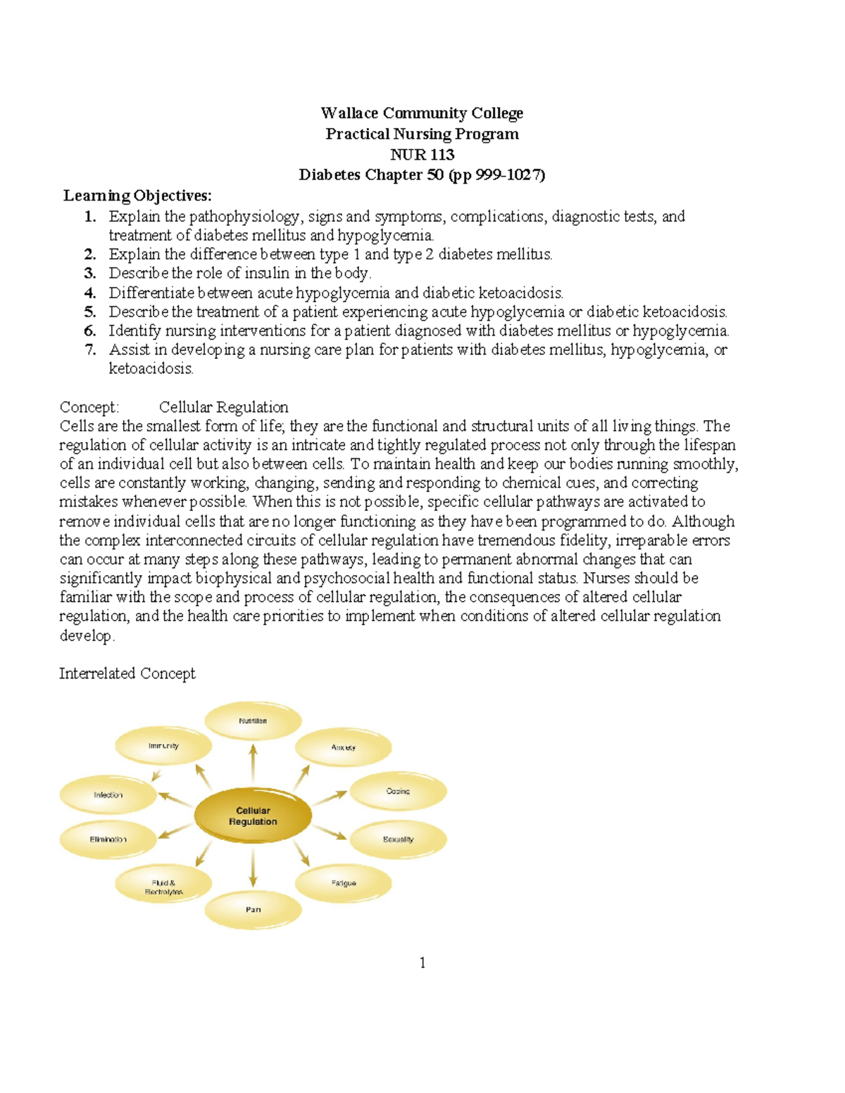 NUR 113: Diabetes Management Overview and Patient Care Guidelines ...