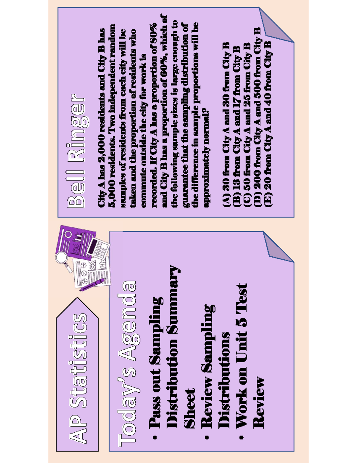 AP Statistics Unit 5 Test Review: Sampling Distributions Summary - Studocu