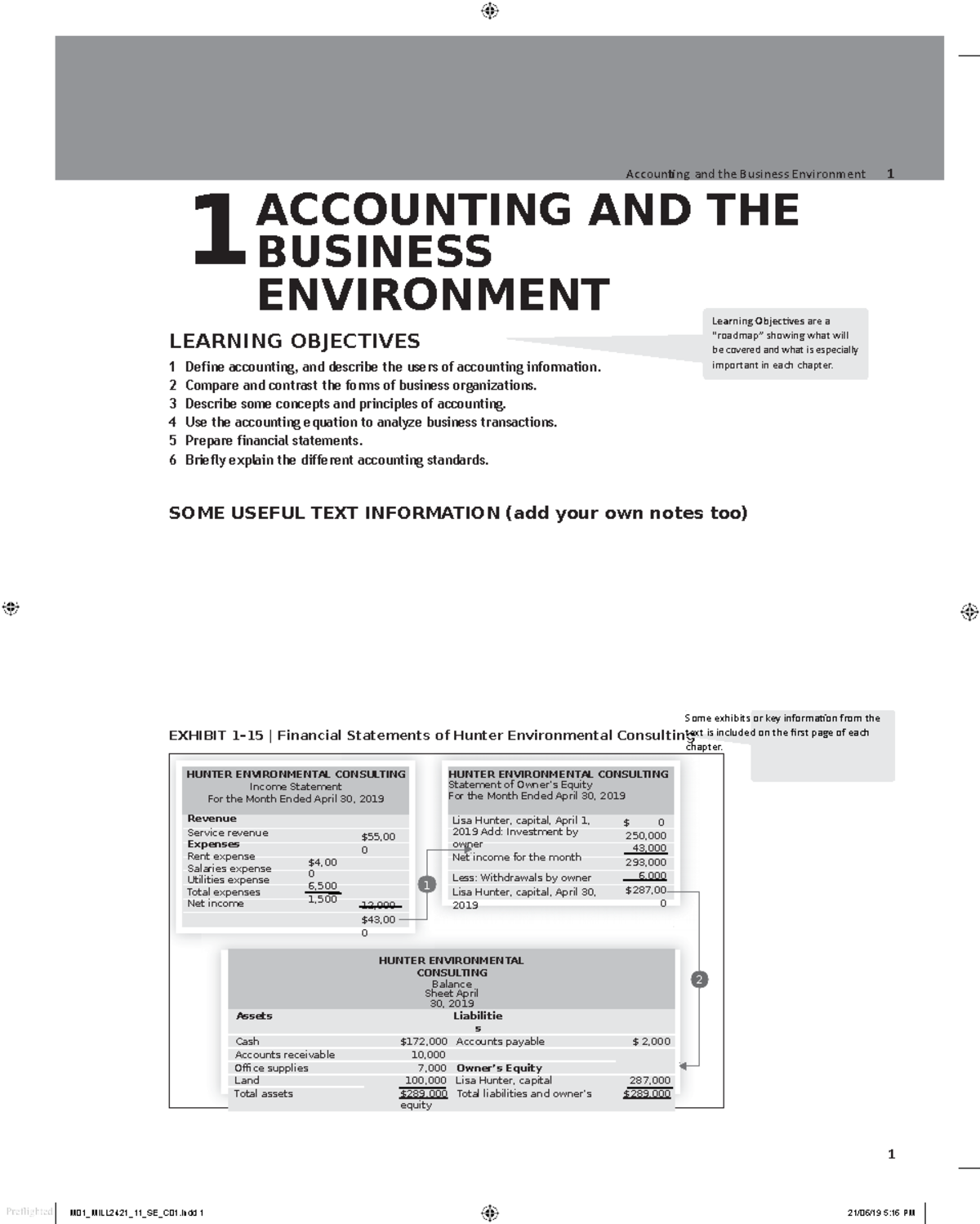 ACCT1030 Final Exam Notes: Workbook Chapter 1 - Accounting Basics - Studocu