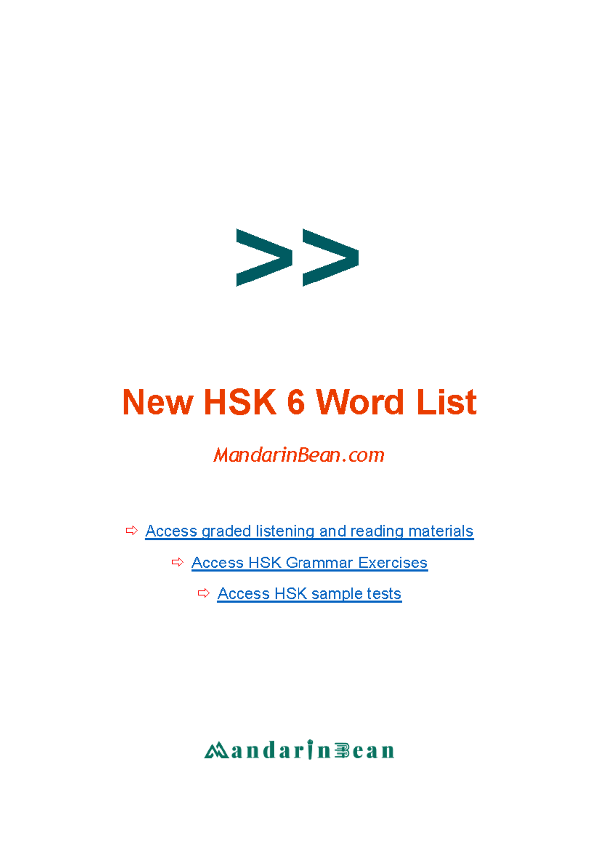 New HSK 6 Vocabulary List for Language Learners - Studocu