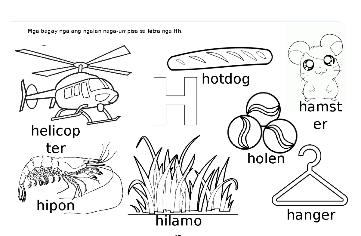 Mga bagay nga Hh - Things that start with the letter-Hiligaynon ...