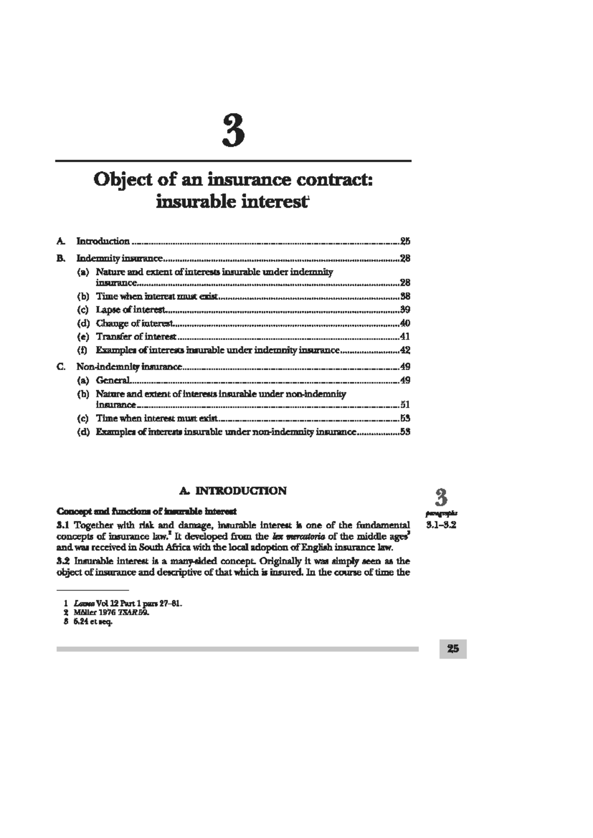 Chapter 3: Insurable Interest in Insurance Contracts (LAW 101) - Studocu