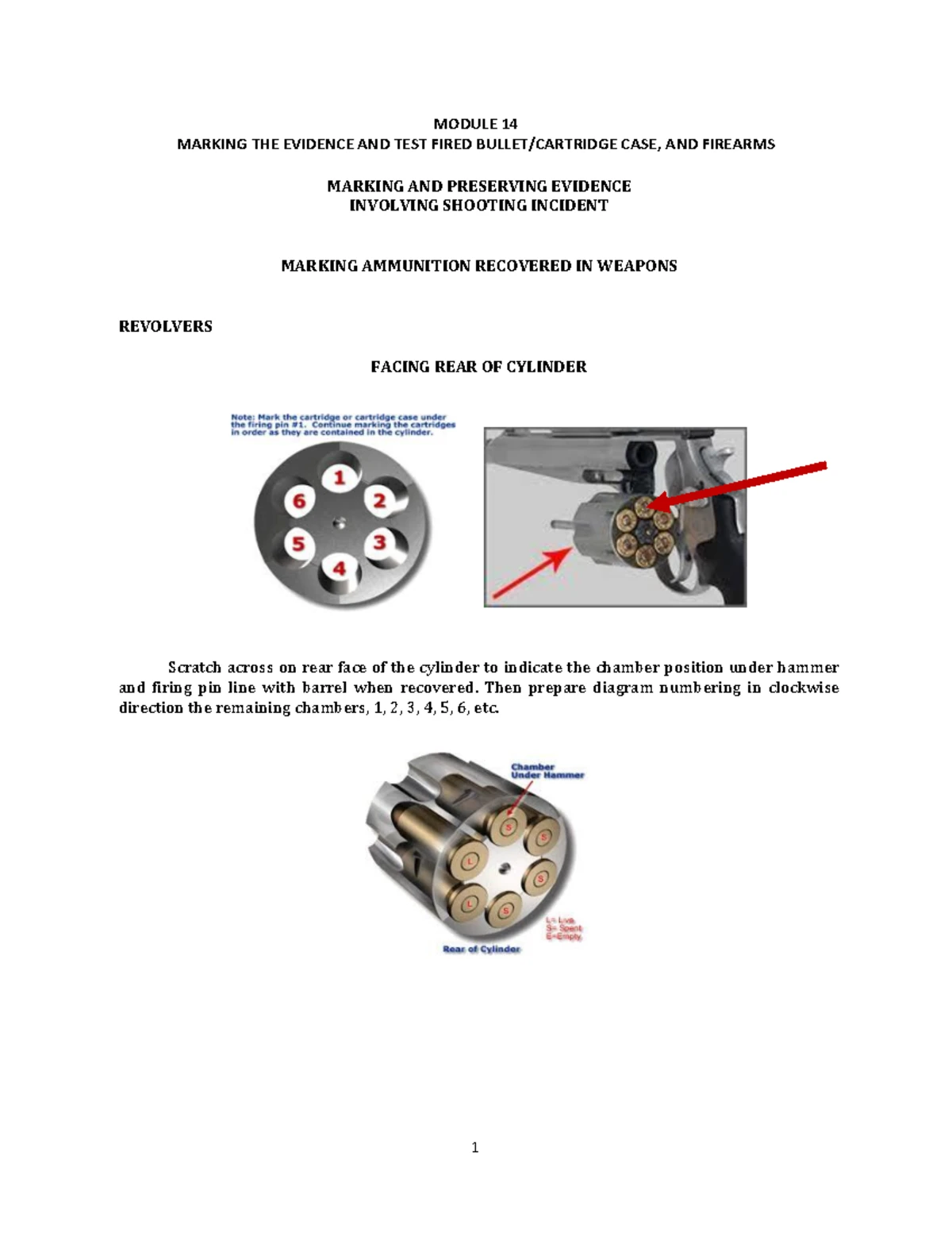 Forensic Ballistics: Module 11 - Individual Characteristics ...
