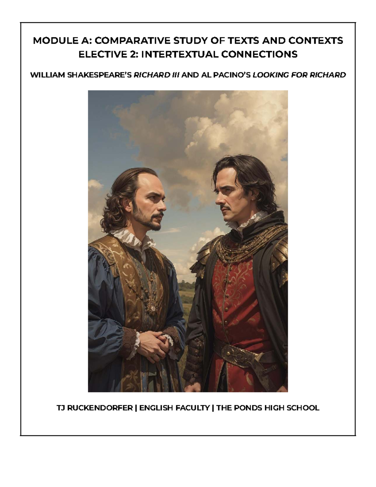 Module A: Textual Conversations - Richard III & Looking for Richard ...