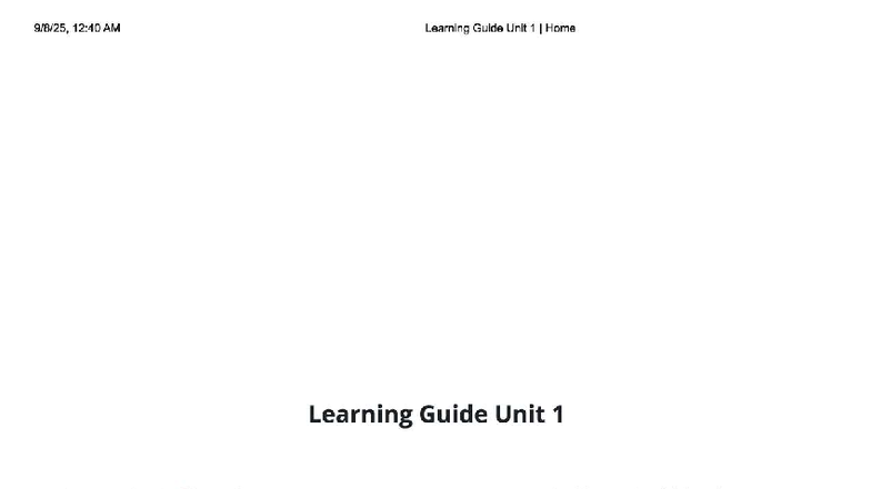 Learning Guide Unit 1: Foundations for Statistical Inference (MATH) - Studocu