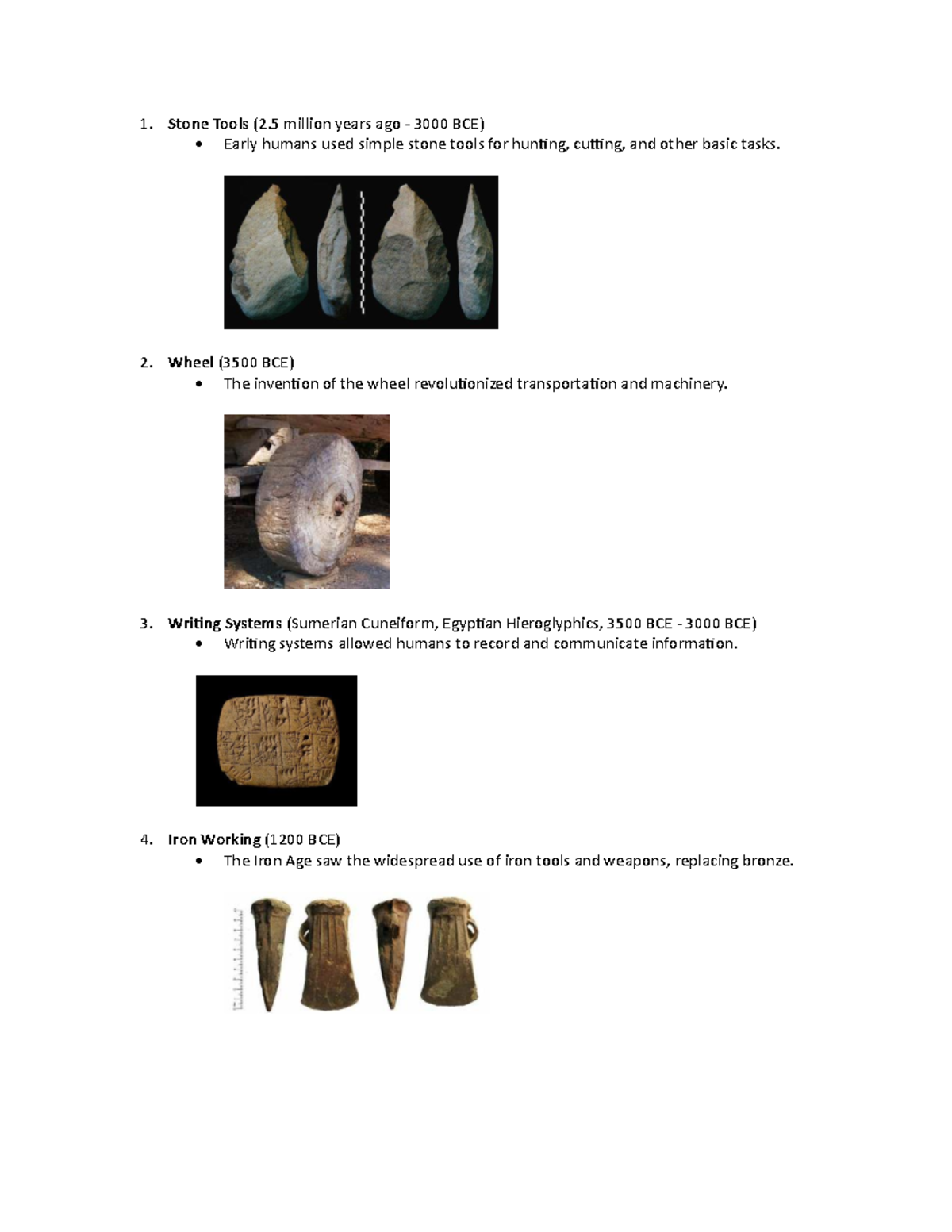 Evolution-of-Technology Victor-Orale - 1. Stone Tools (2 million years ...