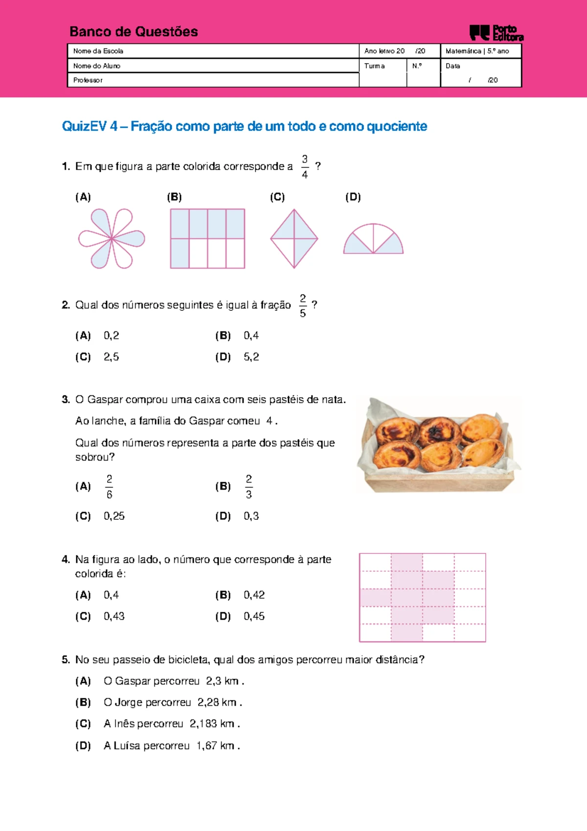 Prova Modelo Final de Matemática 9.º Ano - 2022/2023 - Studocu