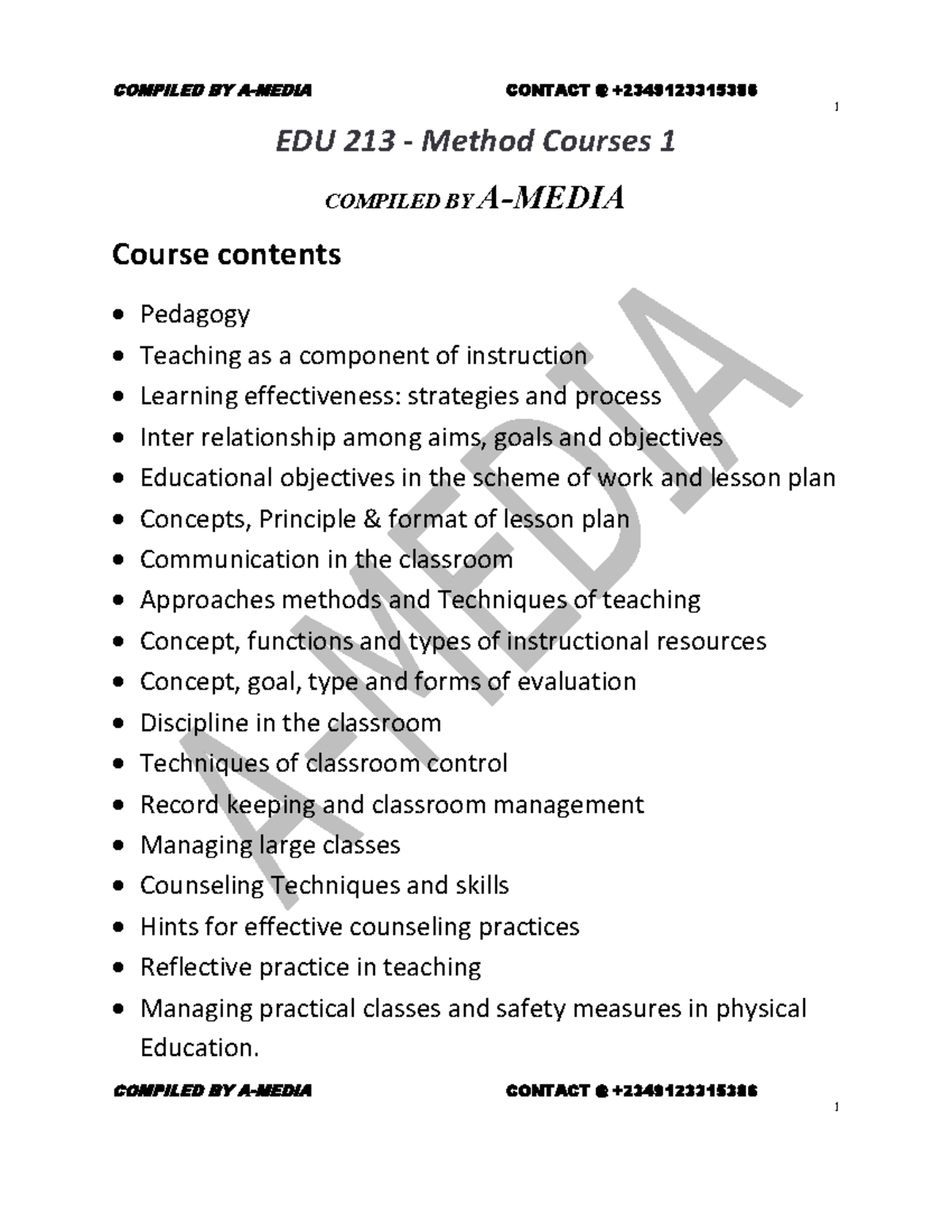 EDU 213 Study Guide: Pedagogy, Teaching Strategies & Classroom ...