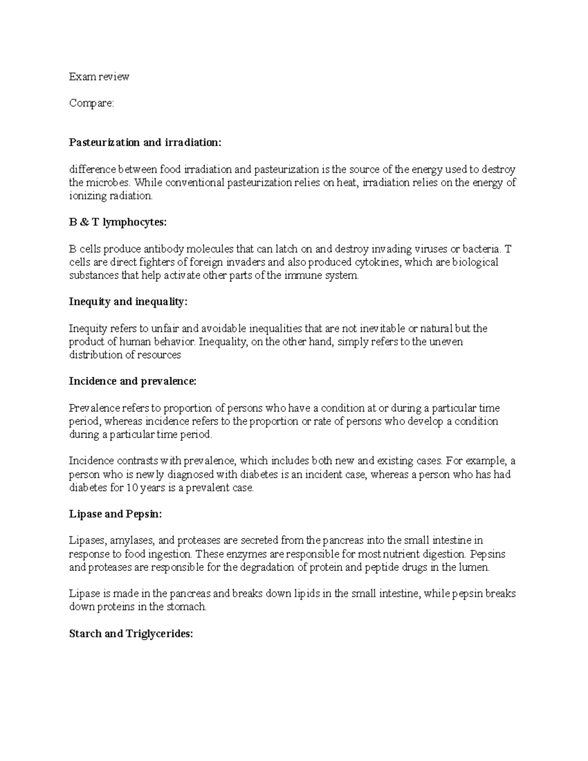 Exam Review: Pathogenic Disease Creation and Key Concepts - Studocu