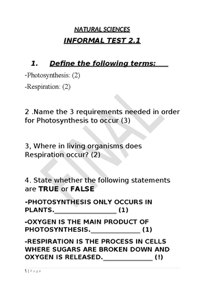 Natural Sciences Gr 8 & 9 Subject Guide 2025: For Teachers & Heads ...