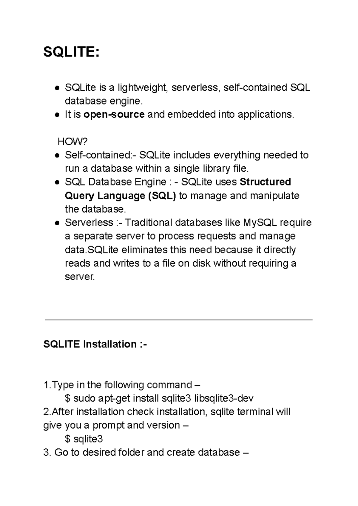 SQLITE: Overview and Installation Guide for SQLite Database Engine ...