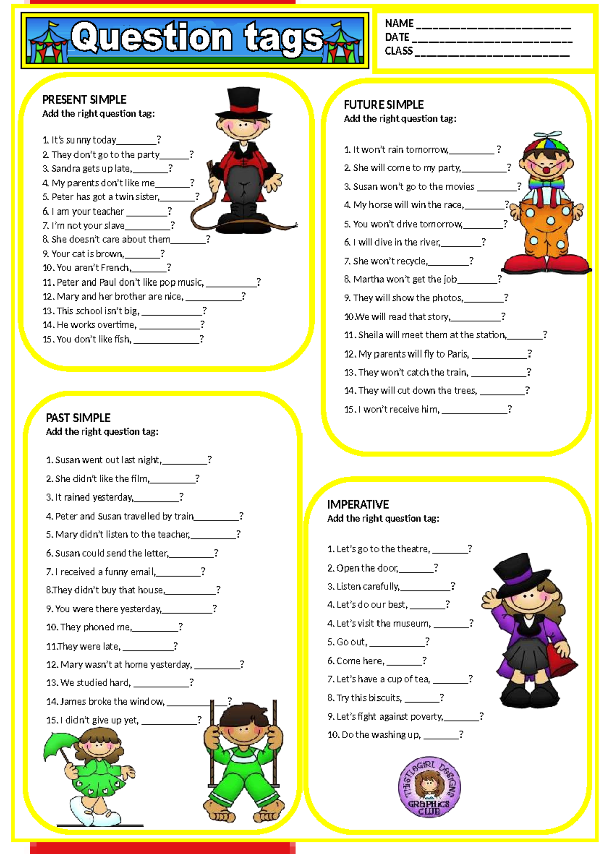 Question Tags Practice - ENG 9497 - Studocu