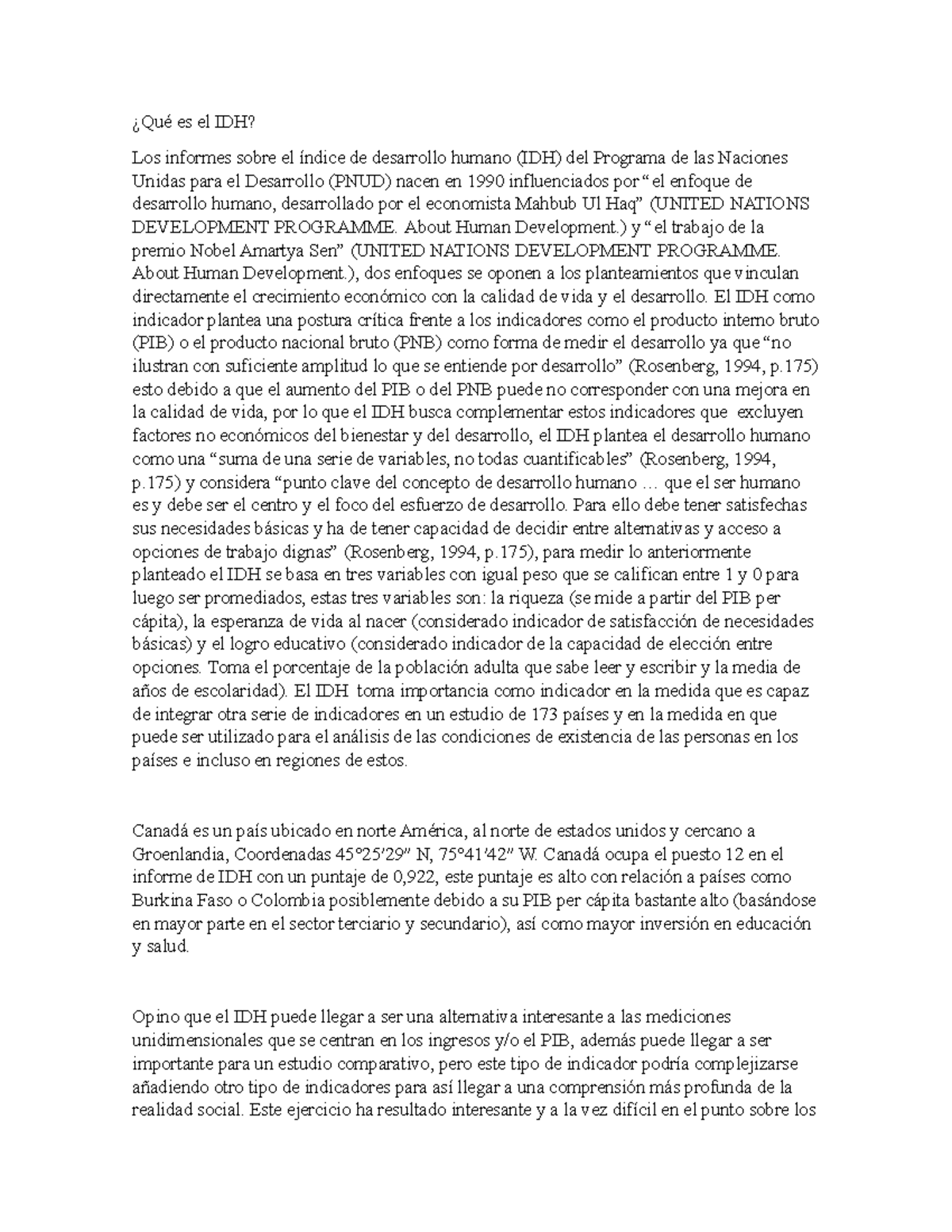 Qué es el IDH y como se construye este indicador - ¿Qué es el IDH? Los ...