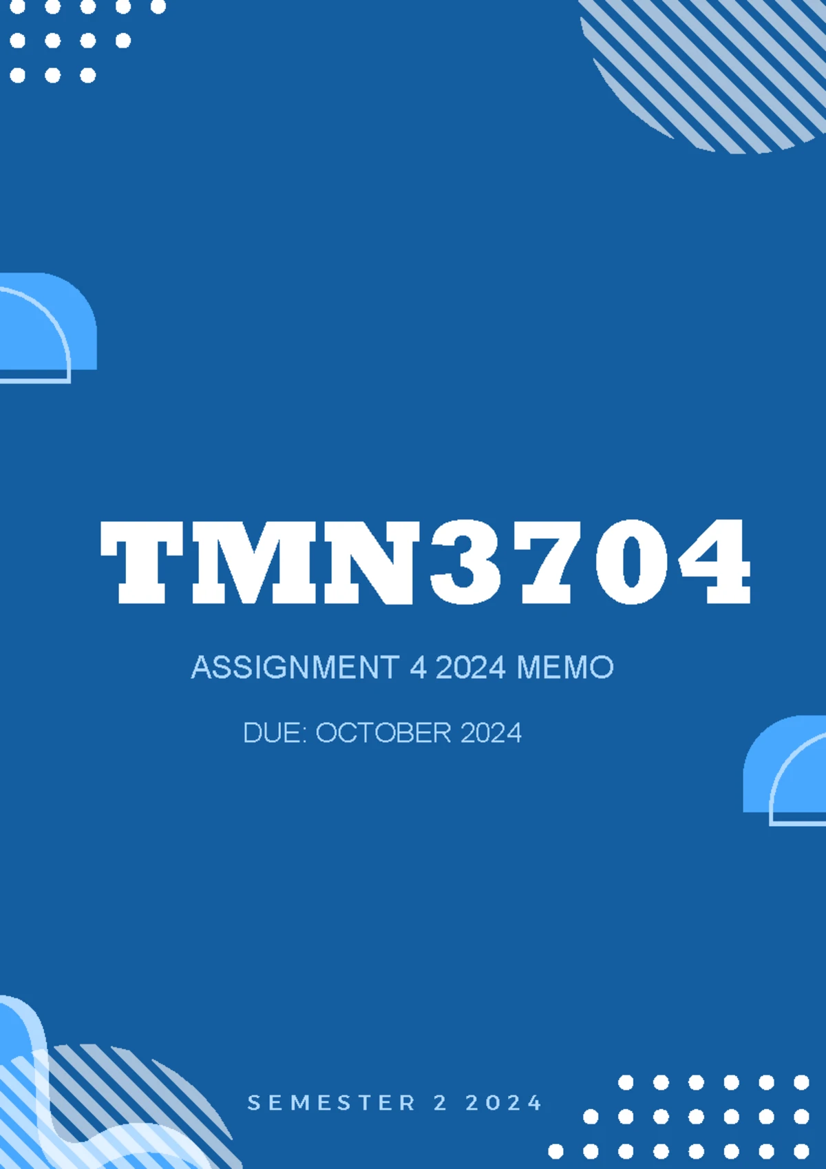 Tnm3704 assignment 02 - S T U N D E N T N O : 2 Briefly discuss what ...