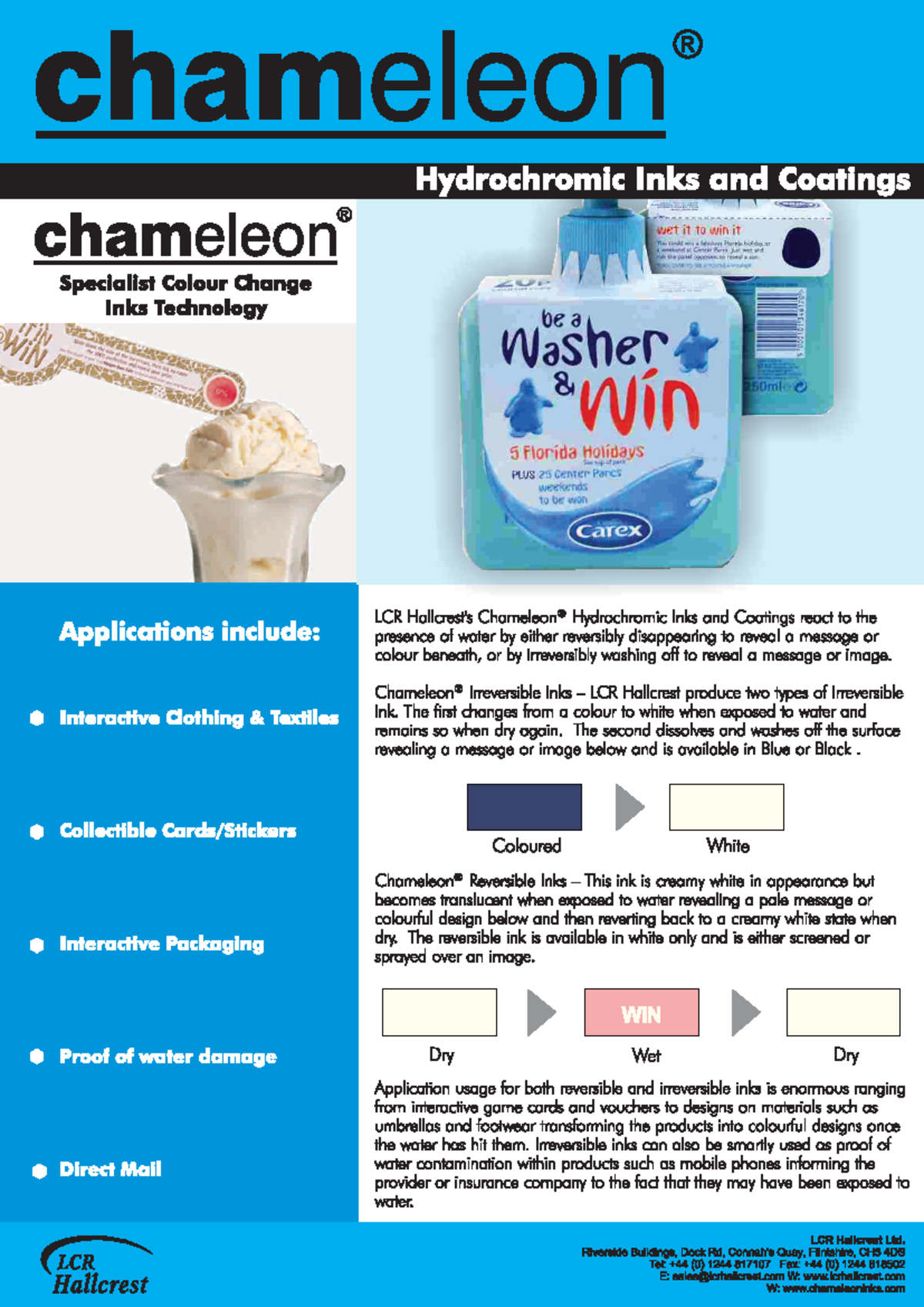 Chameleon Hydrochromic Properties and Applications Analysis - Studocu