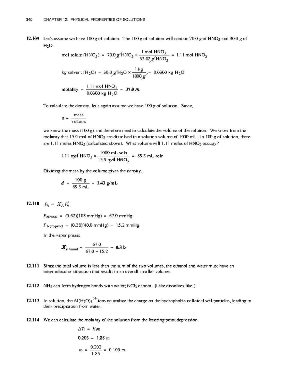340 CHAPTER 12: PHYSICAL PROPERTIES OF SOLUTIONS - CHEM 10th Ed. - Studocu