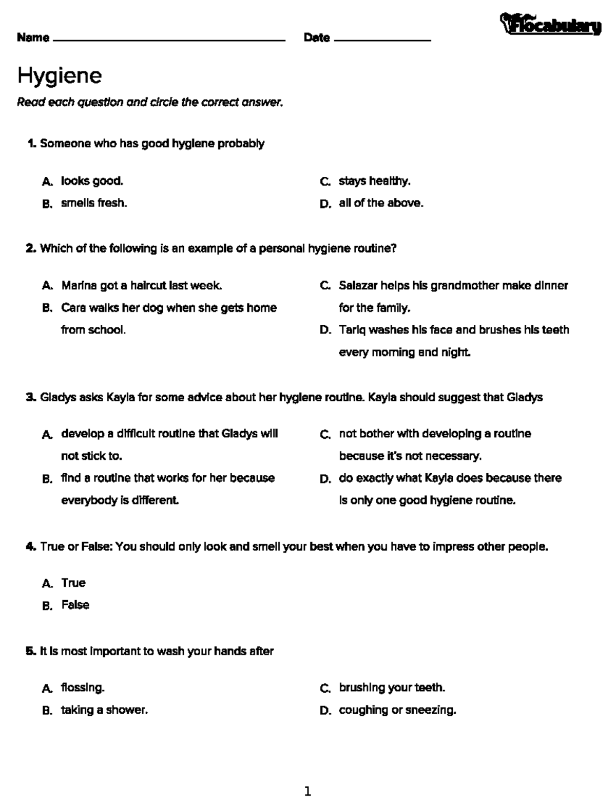 Hygiene & Exercise Quiz: Essential Tips for Staying Healthy - Studocu