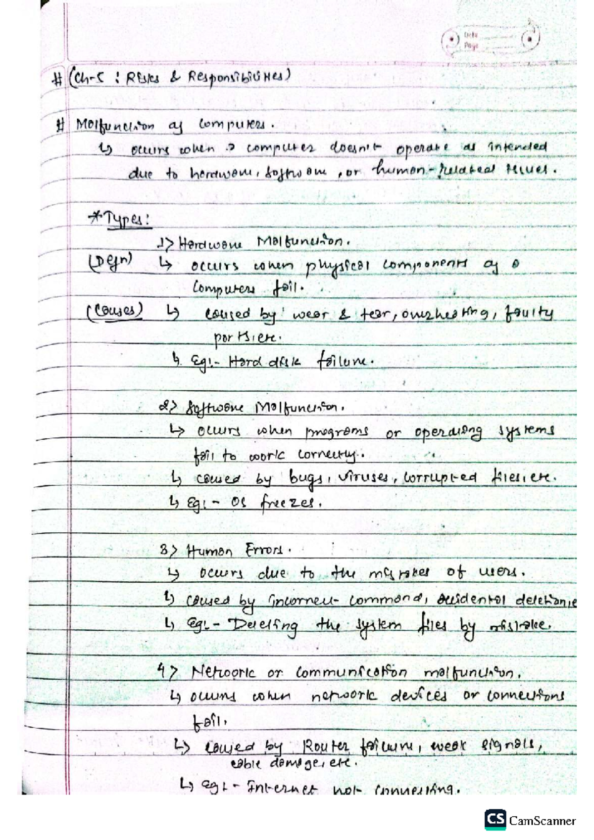 Ch-5 - Information Systems Notes for Course Code 811 - Studocu