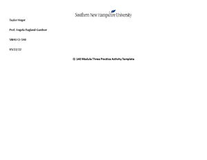 CJ 140 Module Three Practice Activity complete - CJ 140 Module Three ...