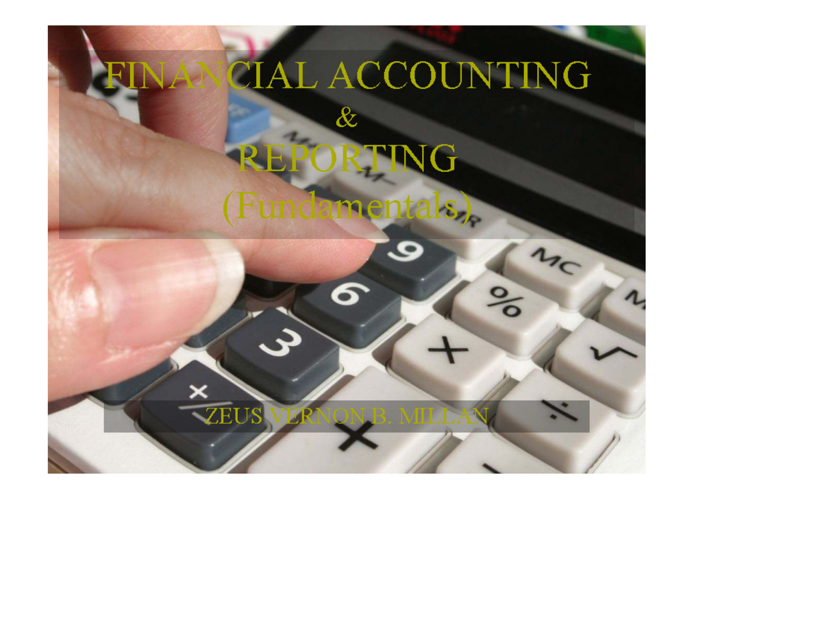 FAR: Millan Chapter 2 - Accounting Concepts & Principles Notes - Studocu