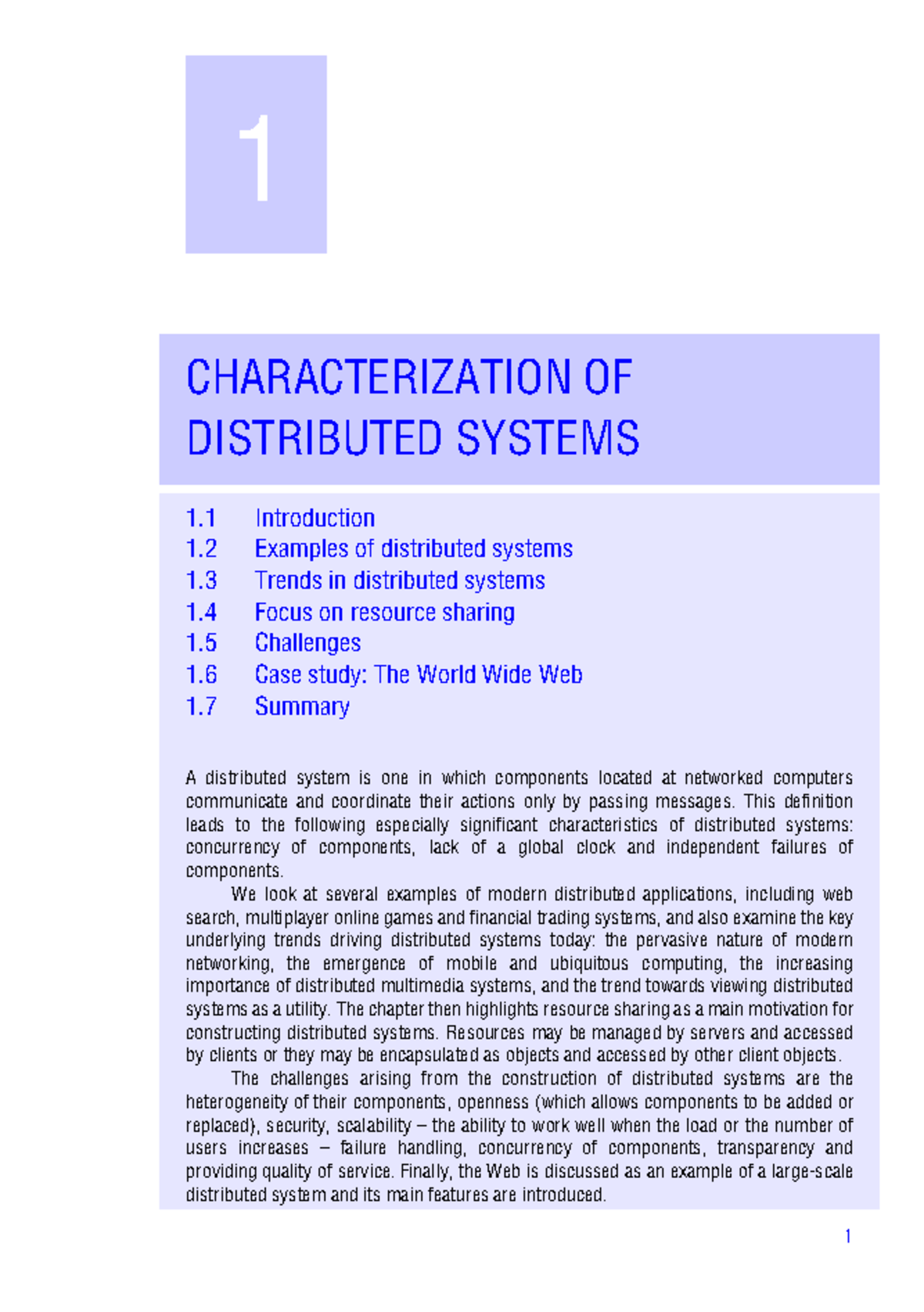 Characterization of Distributed Systems: Concepts & Trends (CS 101 ...
