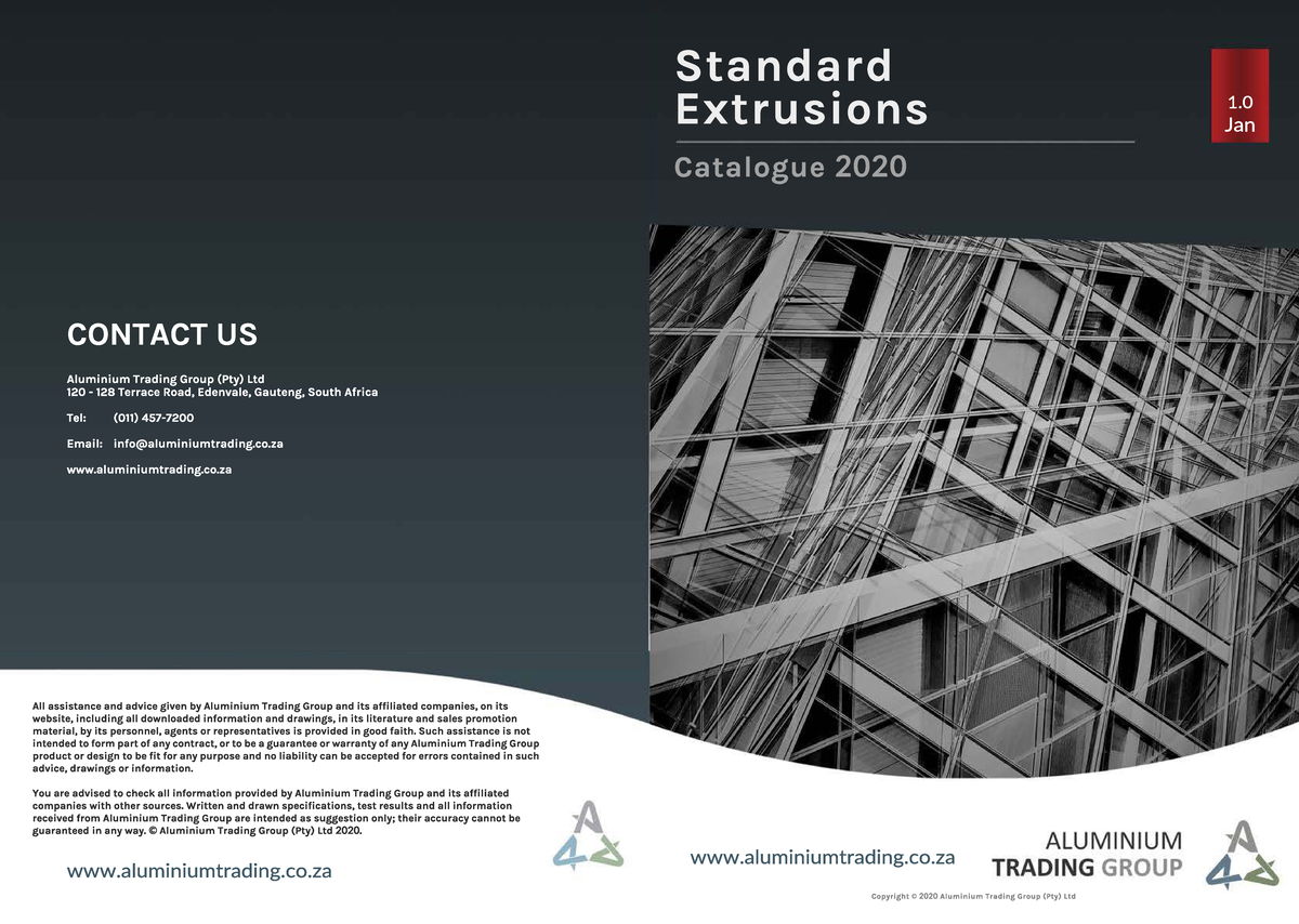 Aluminum Trading Group Standard Extrusions Catalogue 2020 - Studocu