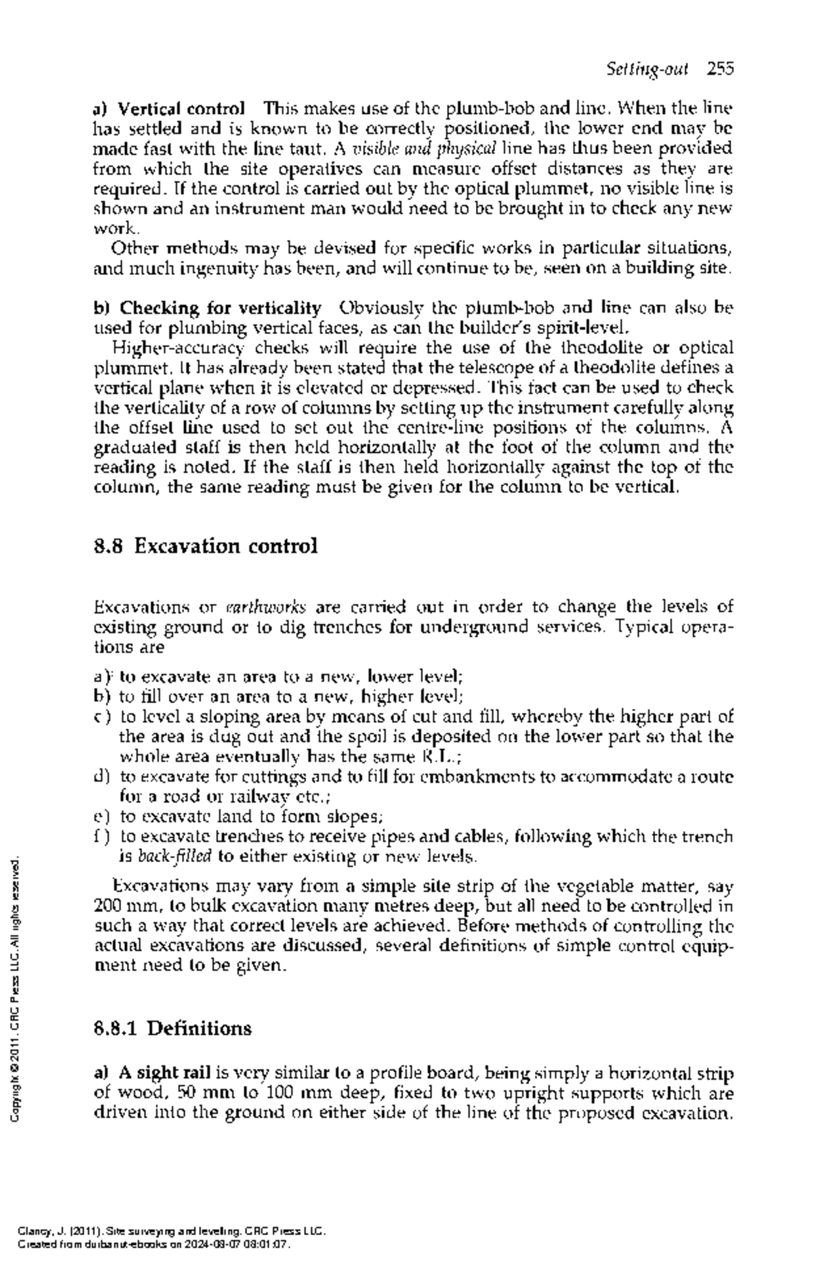 Site Surveying and Levelling Techniques - (8 Setting-out & Excavations ...