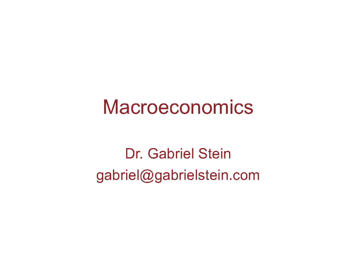 EM1110E Macroeconomics Lecture Notes: Economic Flow & GDP Analysis ...