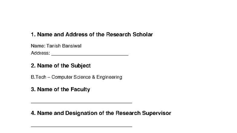 B.Tech CSE Project Synopsis: MERN Stack Blogging Platform Development ...