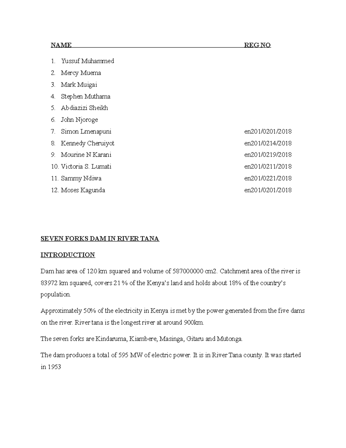 Seven Forks Dam: Overview & Key Features - BDGBDFBG - Studocu