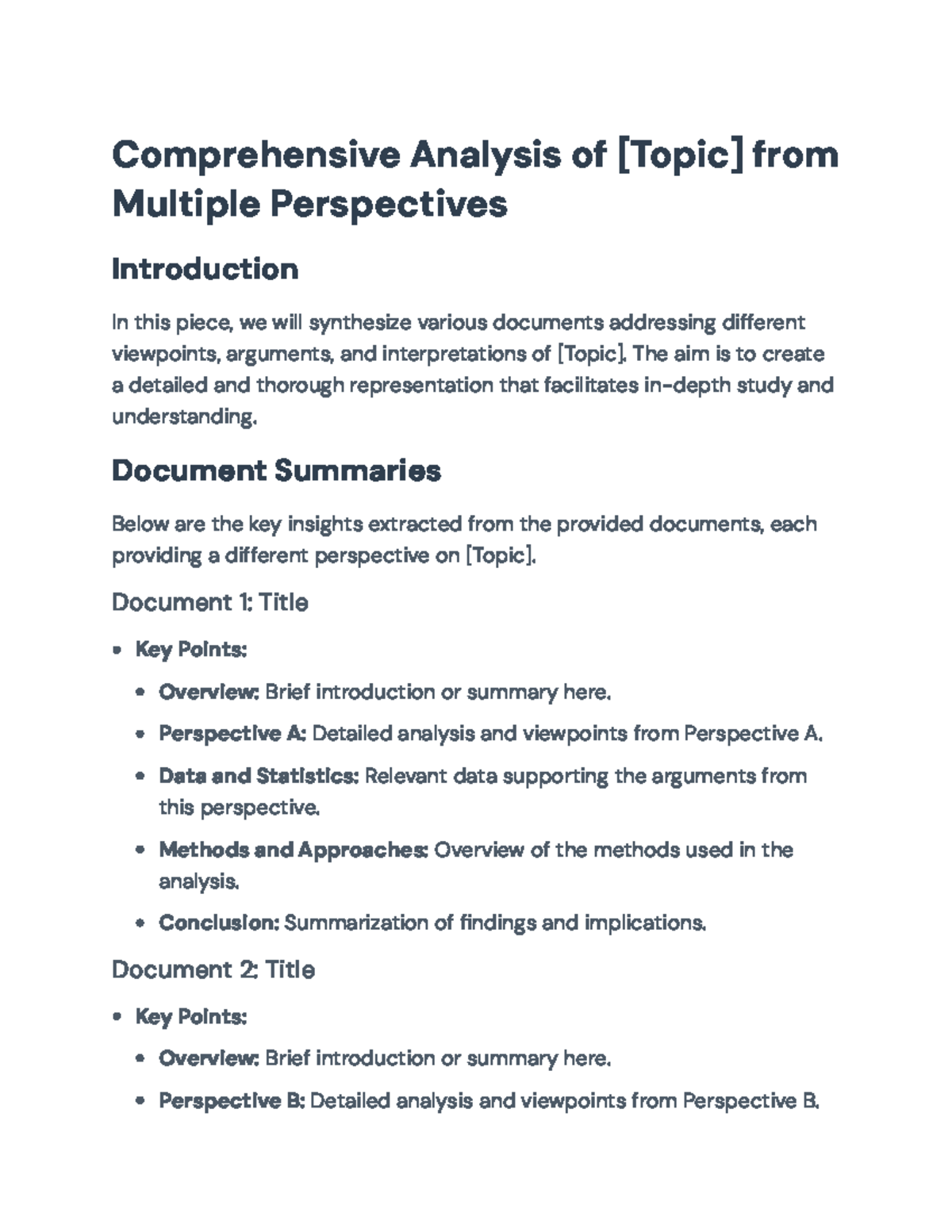 Comprehensive Analysis of [Topic] from Multiple Perspectives ...