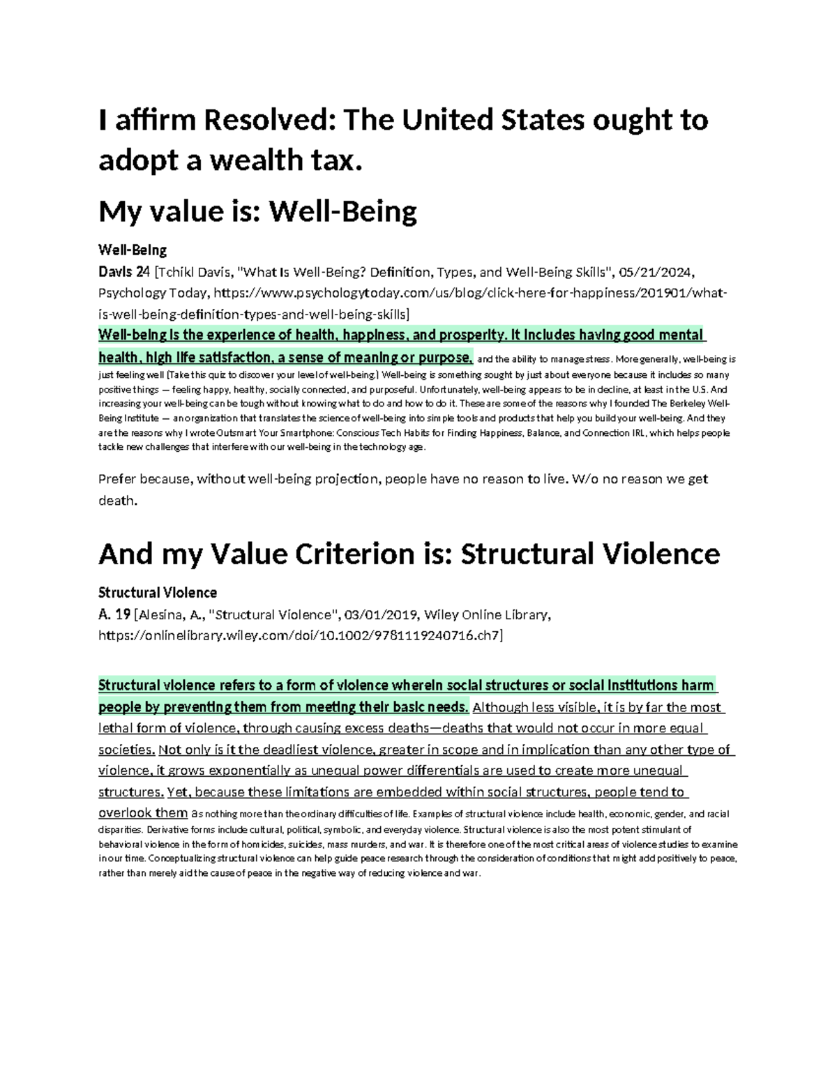 Wealth Tax Debate: Affirmative Case for Structural Change in the U.S ...