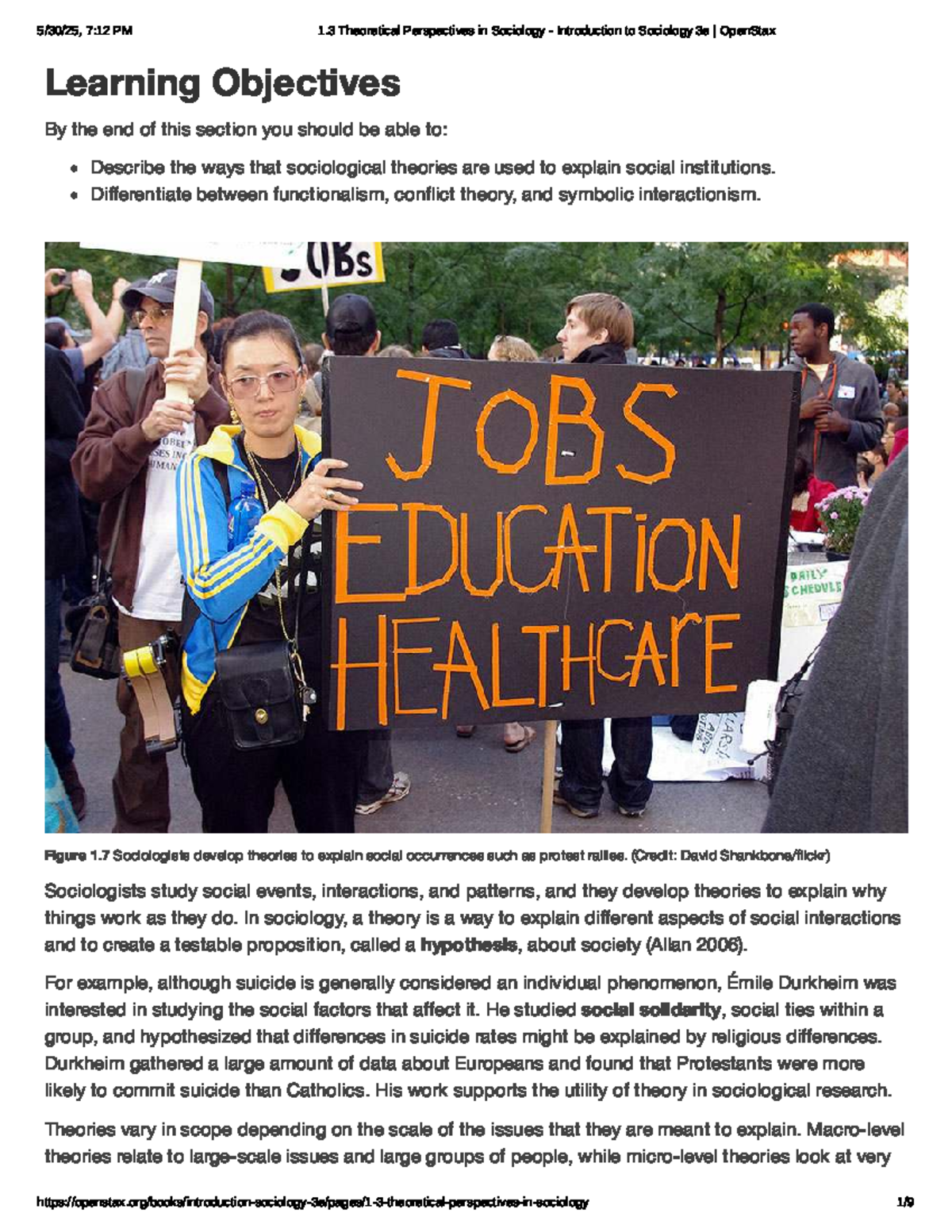 Theoretical Perspectives in Sociology - Intro to Soc 3e Overview - Studocu