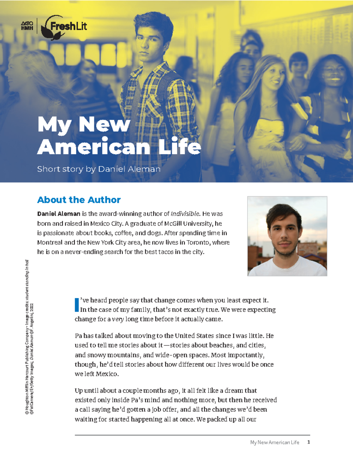 My New American Life: A Short Story by Daniel Aleman - Studocu