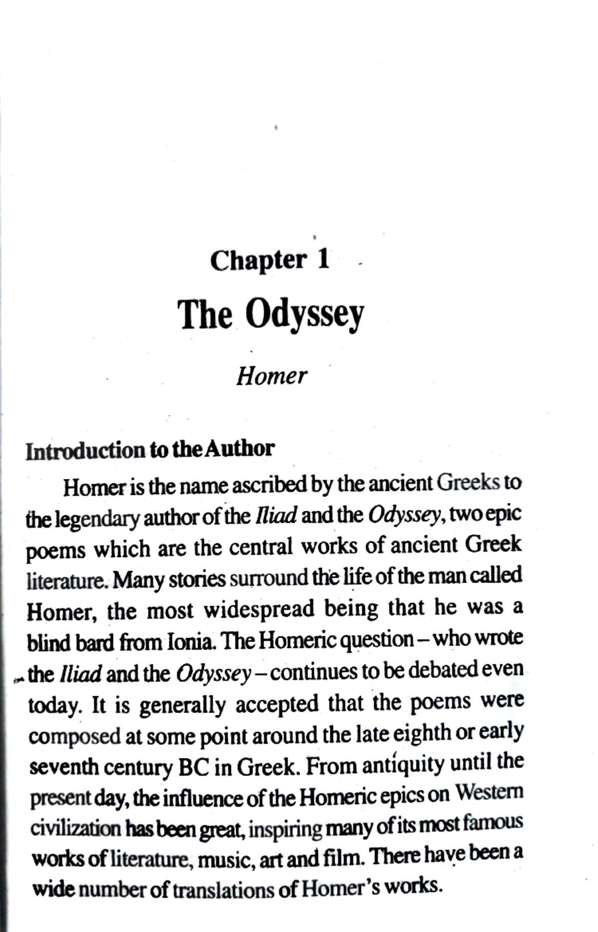 The Odyssey: An Analysis of Homer's Epic Poem and Its Themes - Studocu