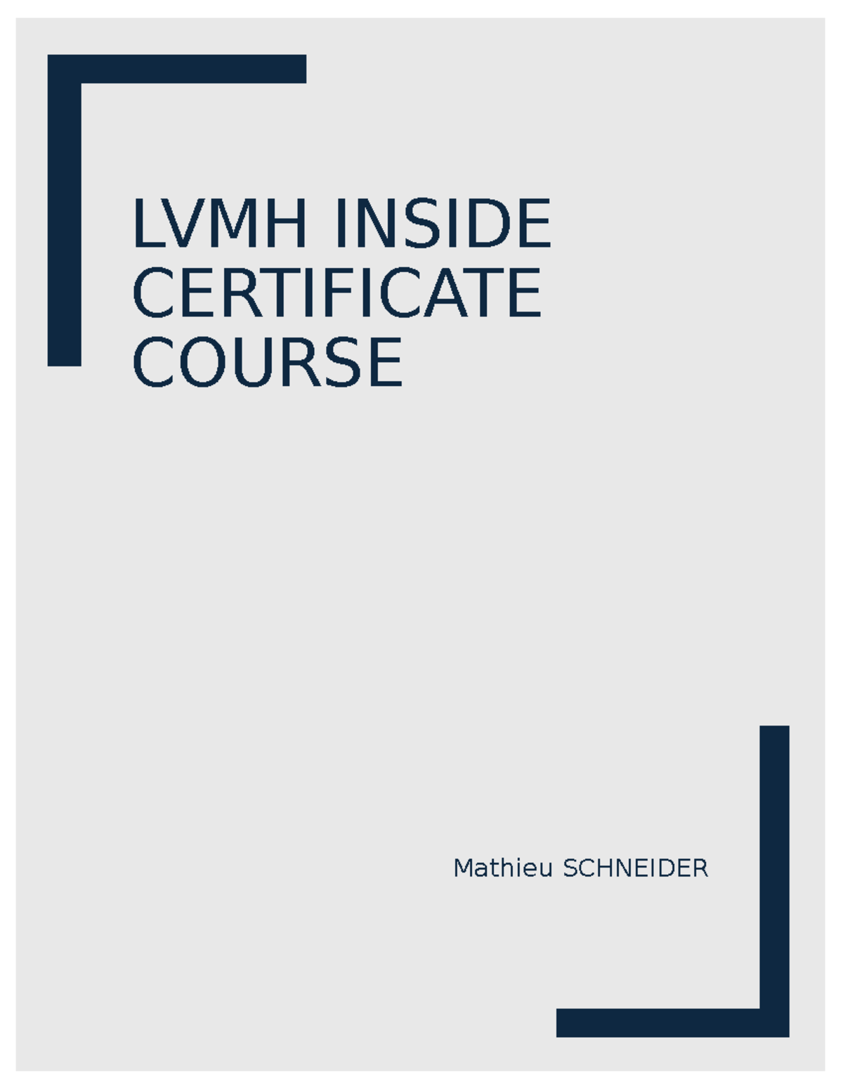 LVMH Inside Certificate Course Notes - Insights into Luxury Brands ...
