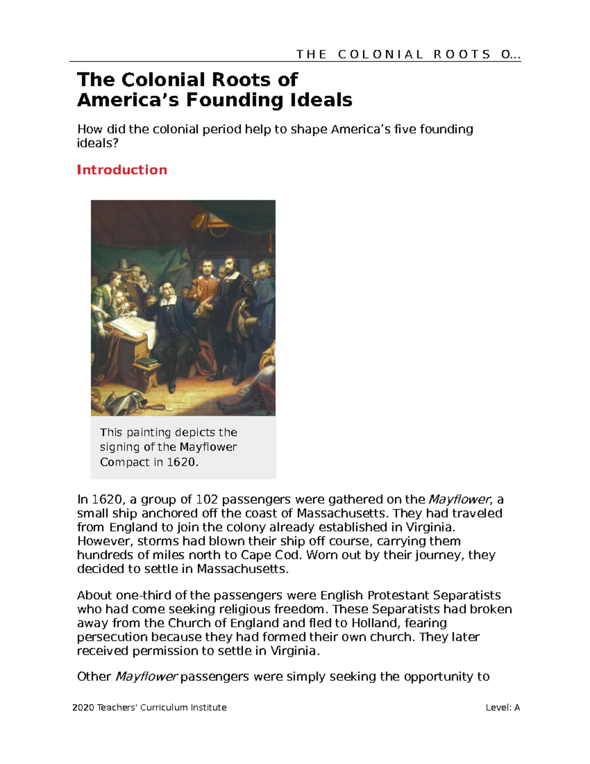 The Colonial Roots of America's Founding Ideals - The Colonial Roots of ...