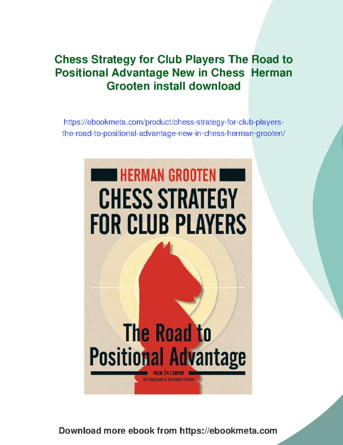 Chess Strategy for Club Players: Mastering Positional Advantage - Studocu