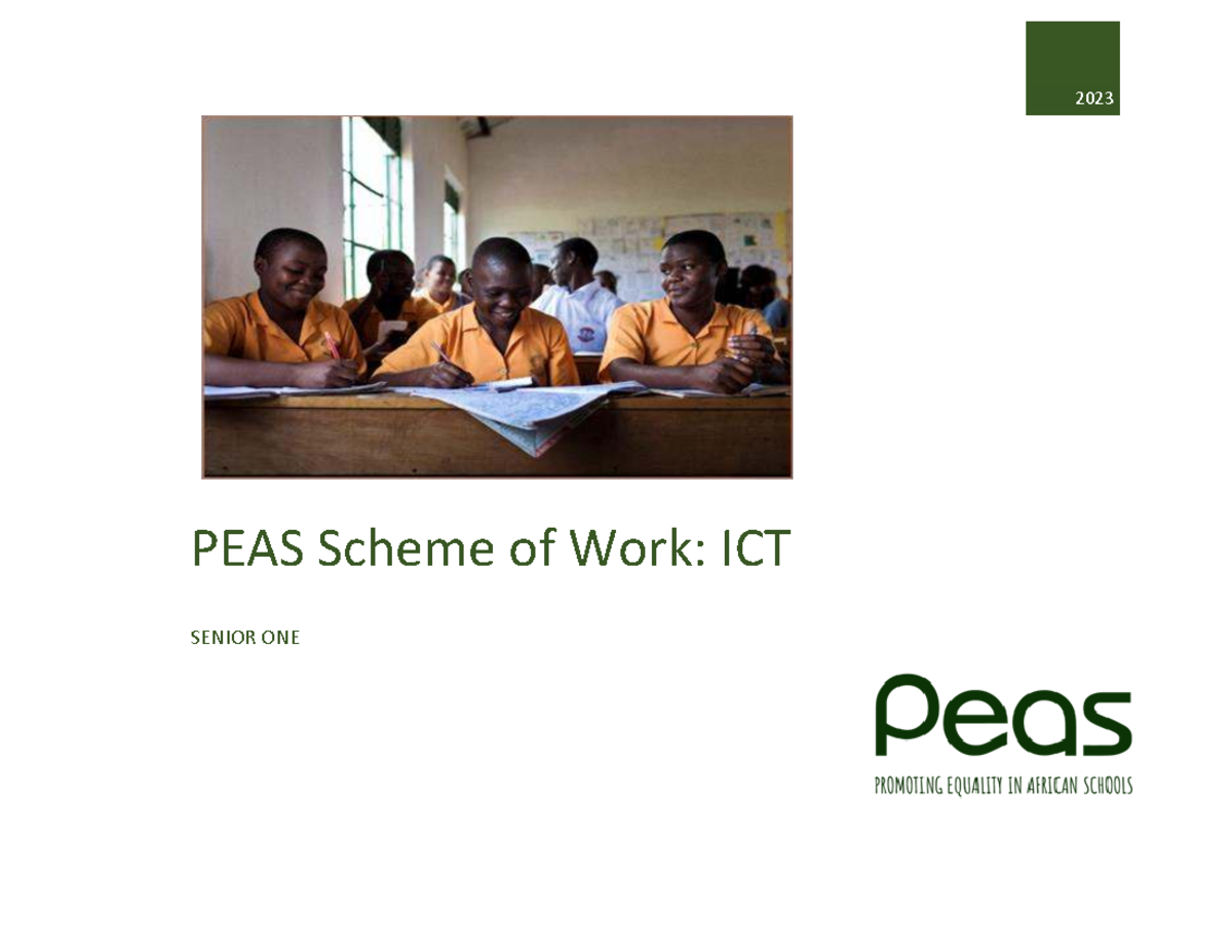 S1 ICT Scheme of Work: Term 1 & 2 Overview and Lesson Planning - Studocu