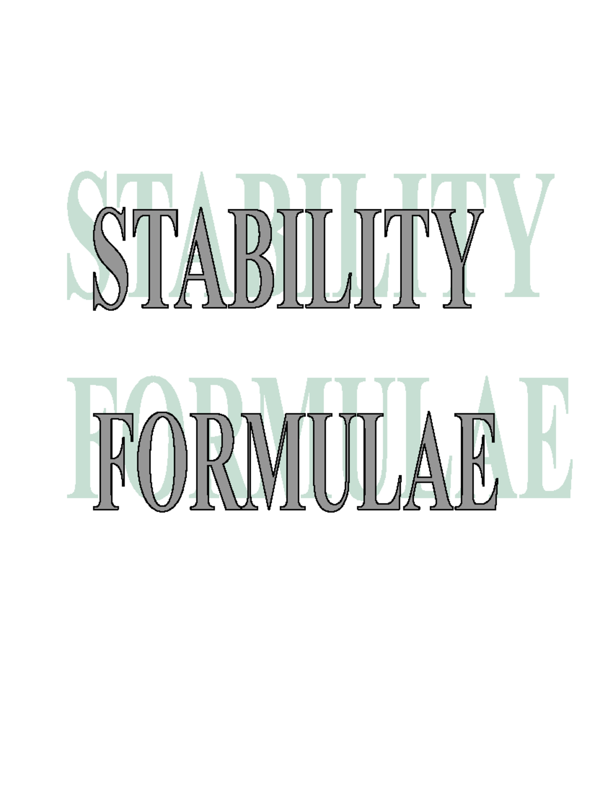 Ship Stability Formulas 1: Key Concepts & Calculations for Vessels ...