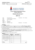 CMY 117 - UP - General chemistry - Studocu