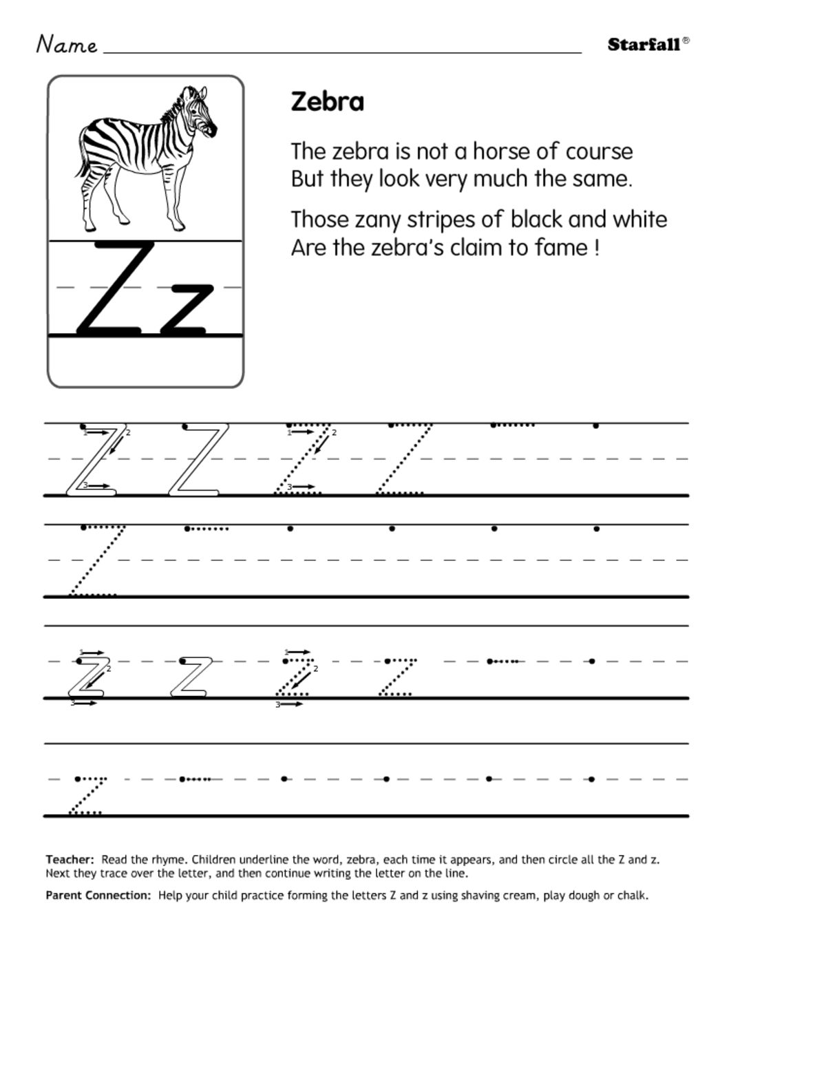 ABC Rhymes: Fun with the Letter Z and Zebra - Studocu